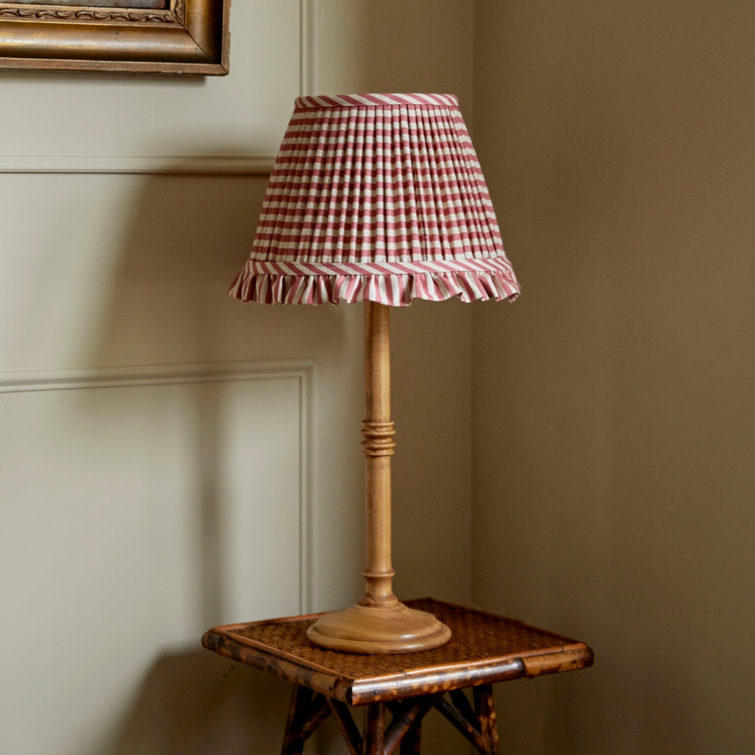 Striped Cross Cherry Lampshade – Imogen Pope London